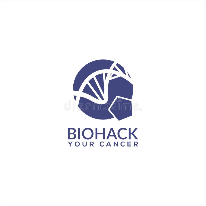 Bio-Hacking Cancer Logo Design Template Stock Vector - Illustration of ...
