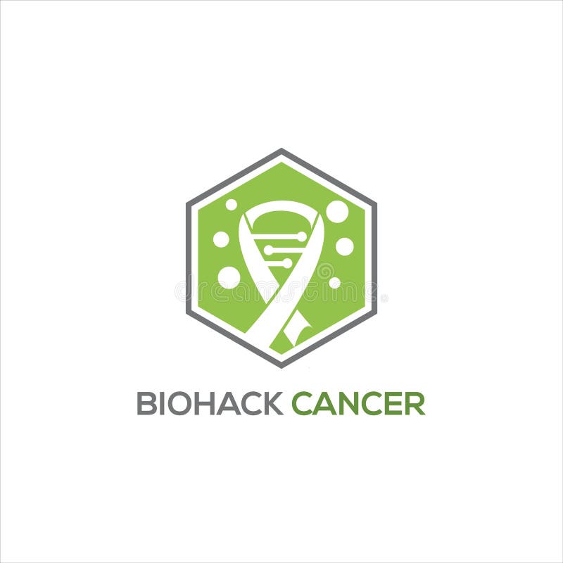 Bio-Hacking Cancer Logo Design Template Stock Vector - Illustration of ...