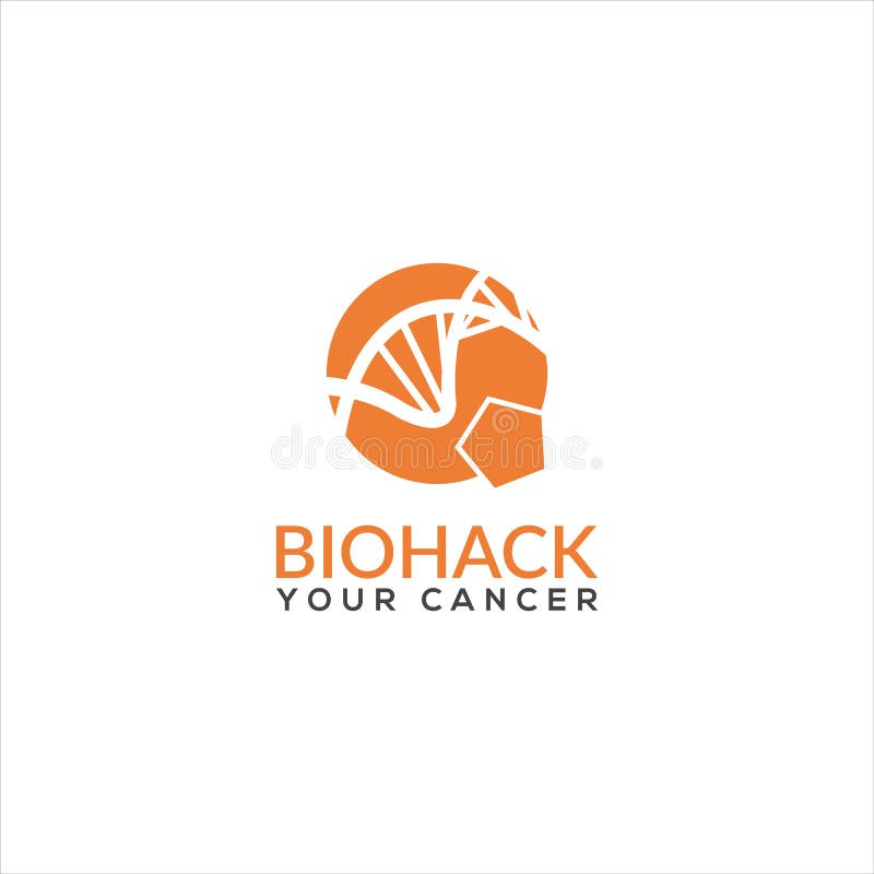 Bio-Hacking Cancer Logo Design Template Stock Vector - Illustration of ...