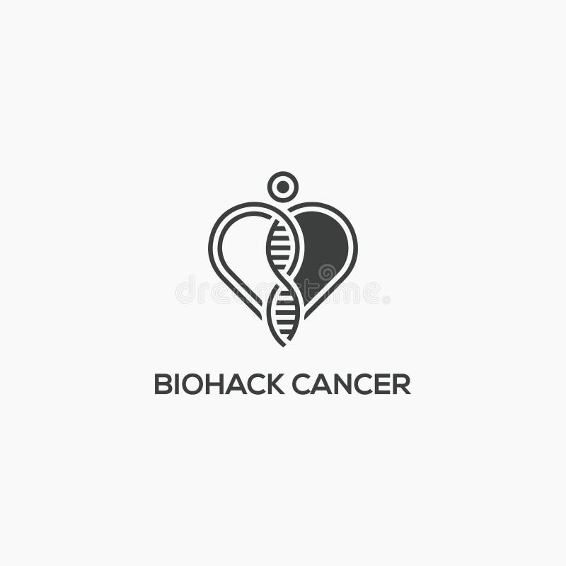 Bio-Hacking Cancer Logo Design Template Stock Vector - Illustration of ...