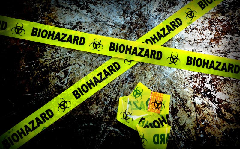 Biohazard Tape stock image. Image of biology, horizontal - 34640269