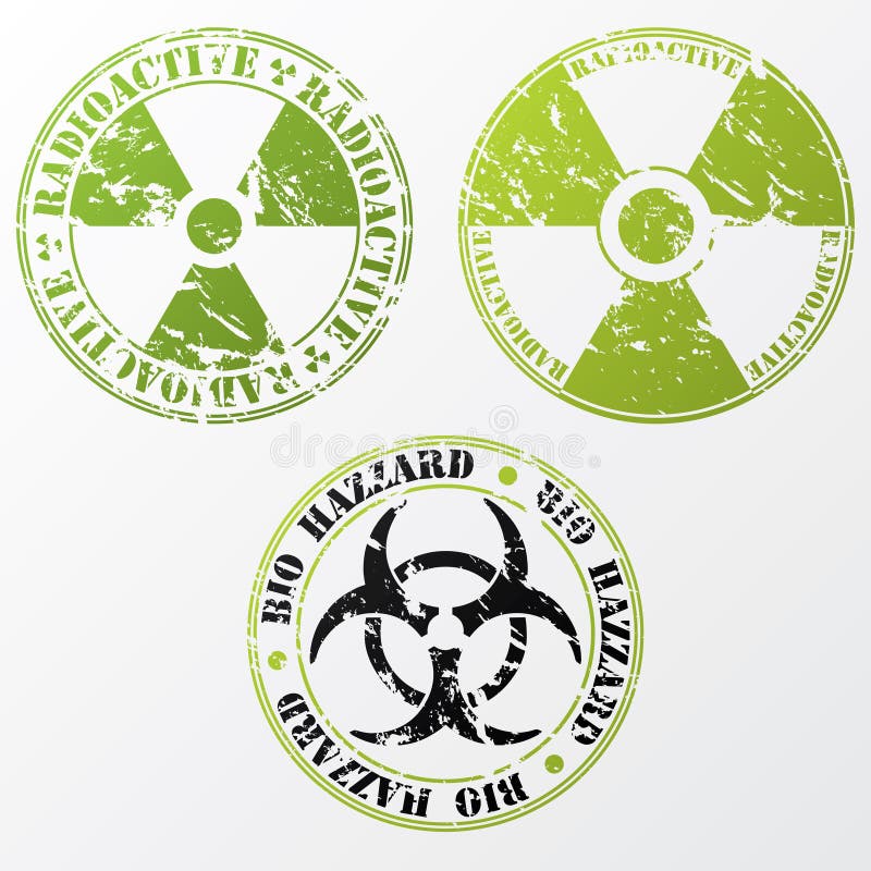 Bio Nuclear Logo Circle Radioactive Toxic Hazardous Nuclear Waste Bio
