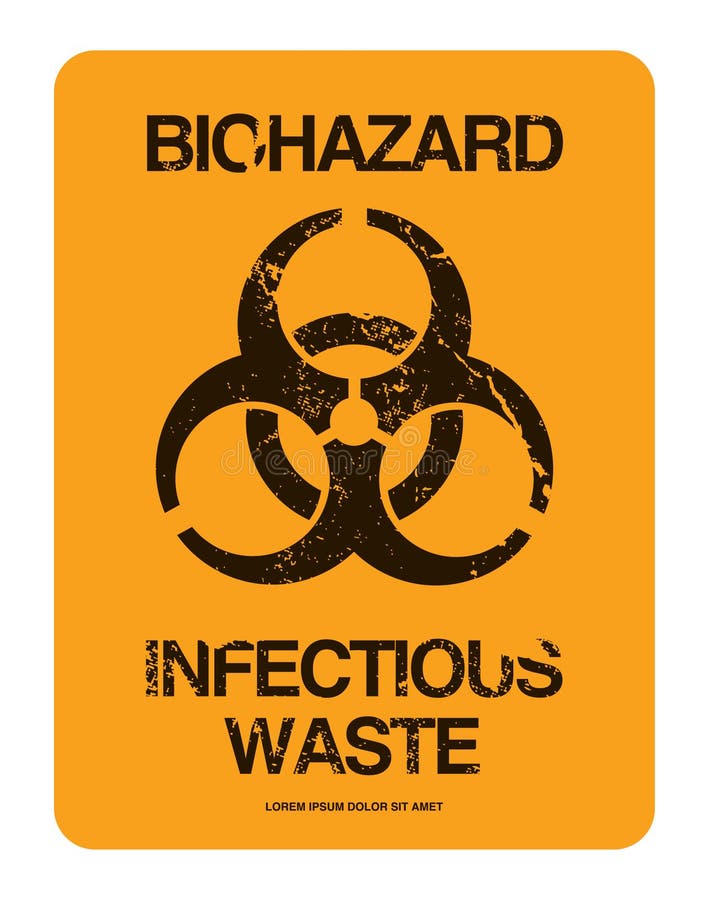 Bio Hazard Sign Vector File Stock Vector - Illustration of orange ...