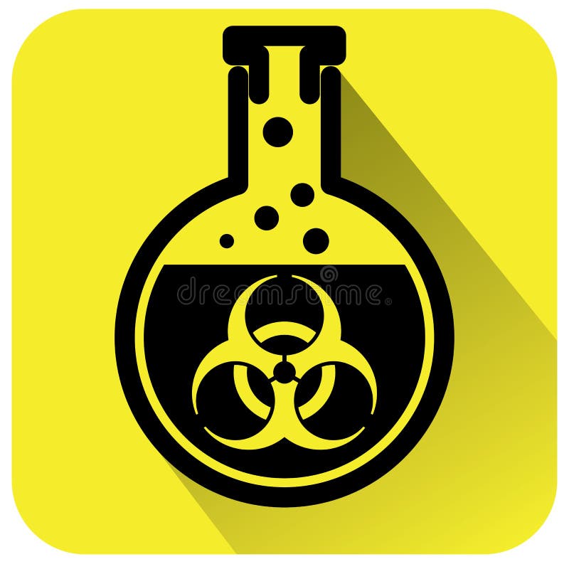 Bio hazard warning sign stock vector. Illustration of chemicals - 92667881