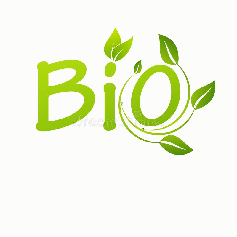 Bio Icon. Concept Illustration for Design Stock Vector - Illustration ...