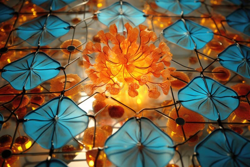 Bio-inspired Solar Cells for Energy Production Stock Illustration ...