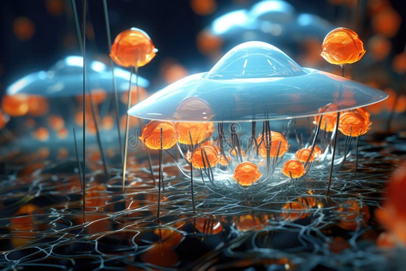 Bio-inspired Solar Cells for Energy Production Stock Illustration ...