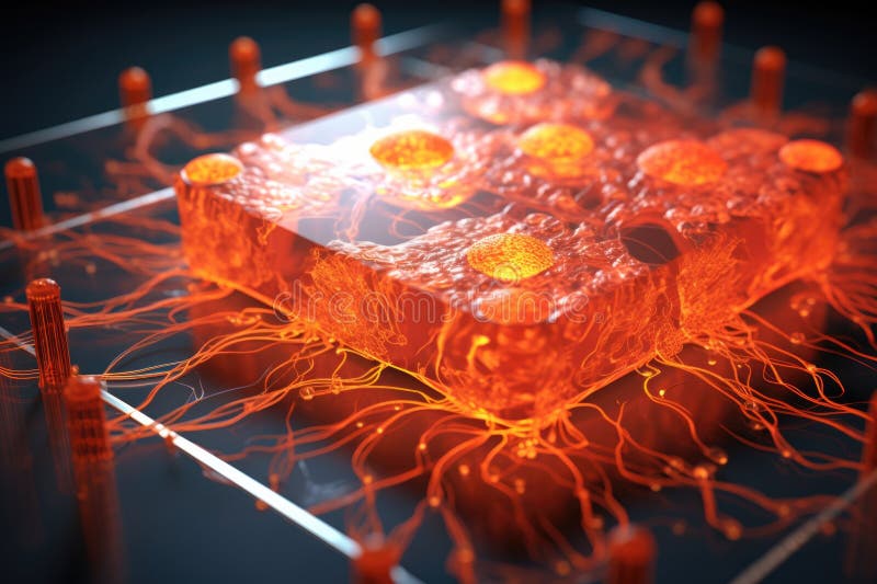 Bio-inspired Solar Cells for Energy Production Stock Illustration ...