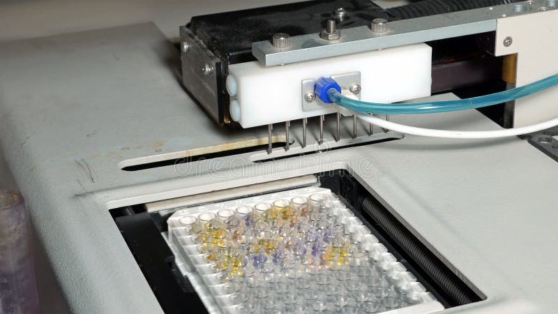 Bio Lab Medical Clinic Chemical Automatic Analyzer Stock Image - Image ...