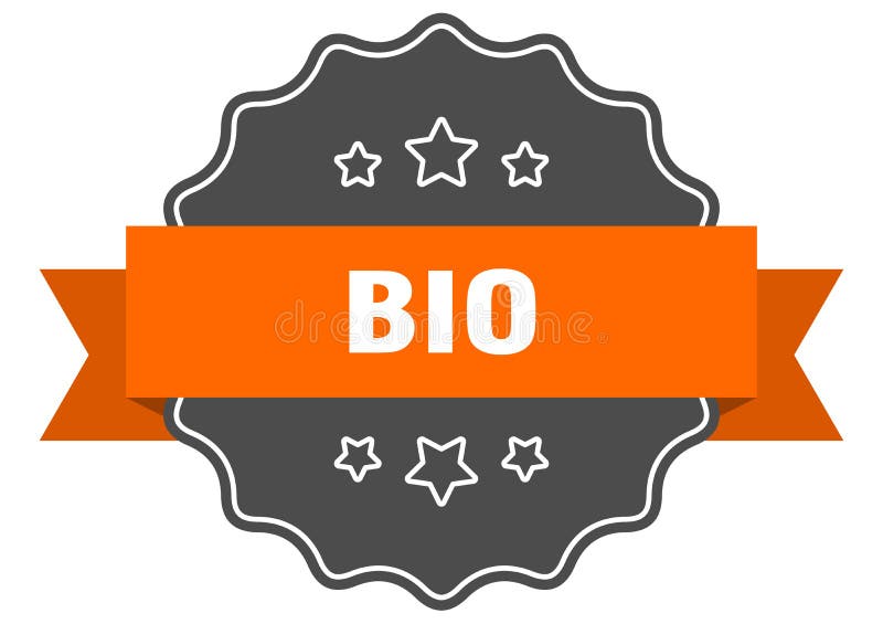 Bio label stock vector. Illustration of banner, round - 160024160