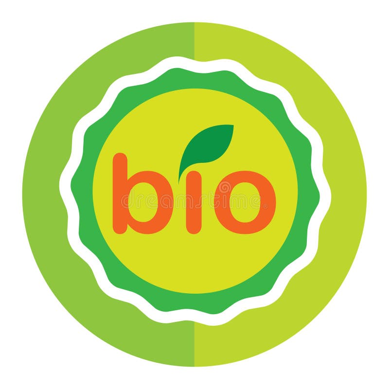 Bio Label. Vector Illustration Decorative Design Stock Vector ...
