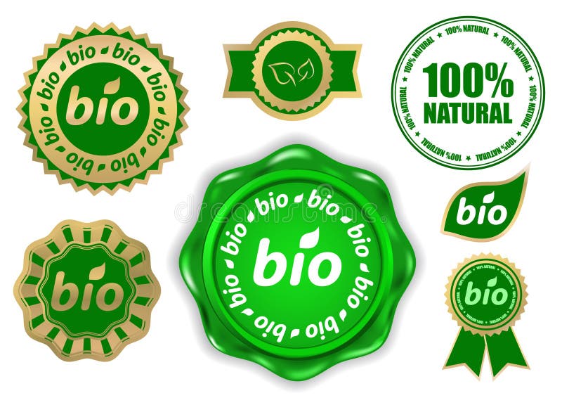 100 Bio stamp stock vector. Illustration of border, ecology - 27527673