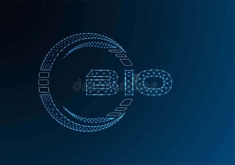 BIO Low Poly Letter Logo Vector Design. BIO Stock Illustration ...