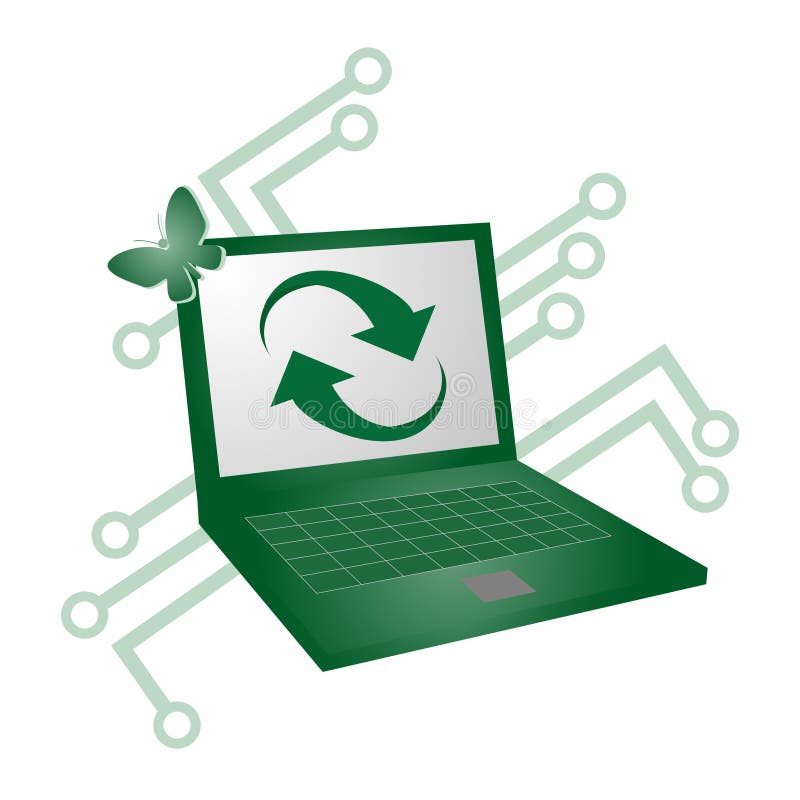 Bio notebook stock vector. Illustration of computer, tech - 19039041