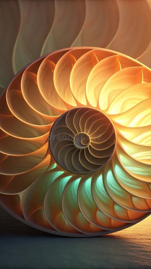 Bio-Organic Luminous 3D Minimalist Background Stock Illustration ...