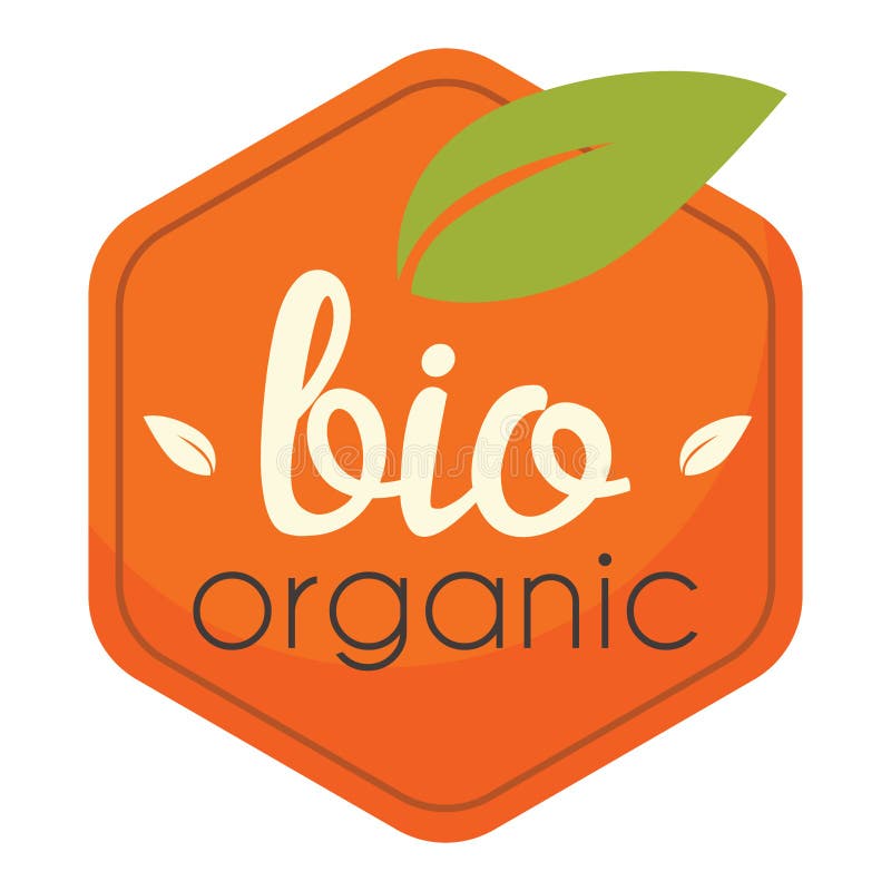 Bio Organic Label. Vector Illustration Decorative Design Stock ...