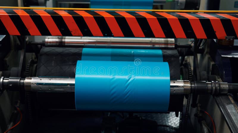 Bio Packaging Manufacturing Plant Production Machine, Roller with Blue ...