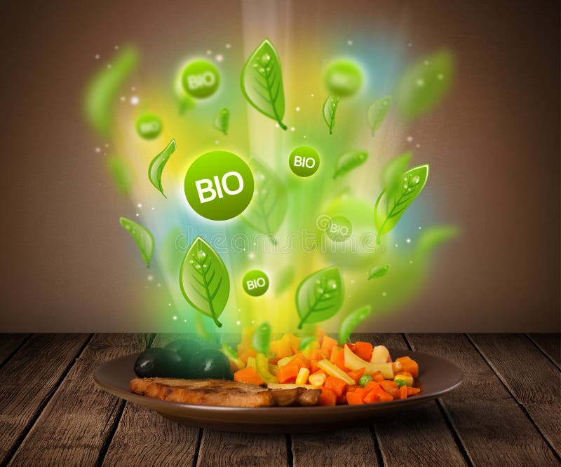 Bio Plat Vert Sain De Nourriture Photo stock - Image du collecte ...