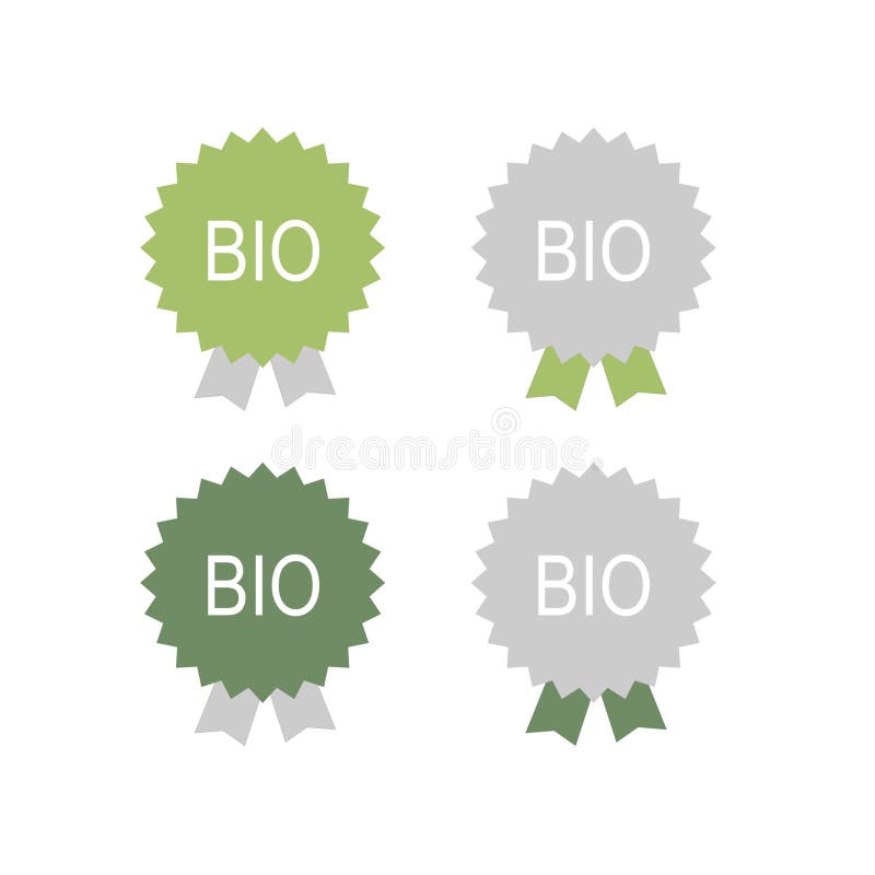 Bio Product Badges Set stock vector. Illustration of clipart - 363244208