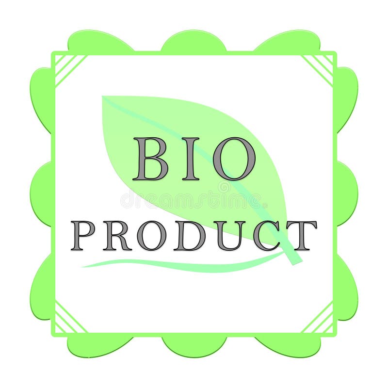 Bio product label stock illustration. Illustration of nature - 98043146