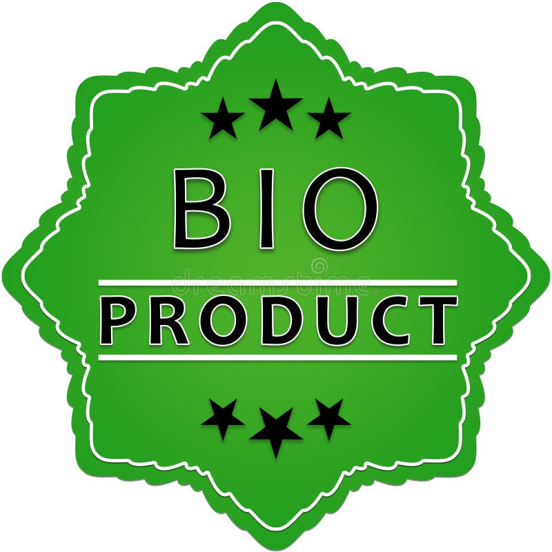 Bio product label stock illustration. Illustration of business - 95283573
