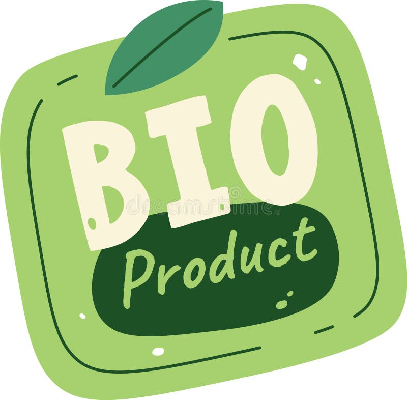 Bio Product Lettering Banner Stock Vector - Illustration of fresh, food ...