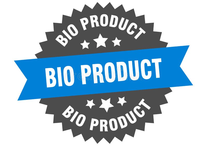 Bio Product Sign. Bio Product Round Isolated Ribbon Label Stock Vector ...