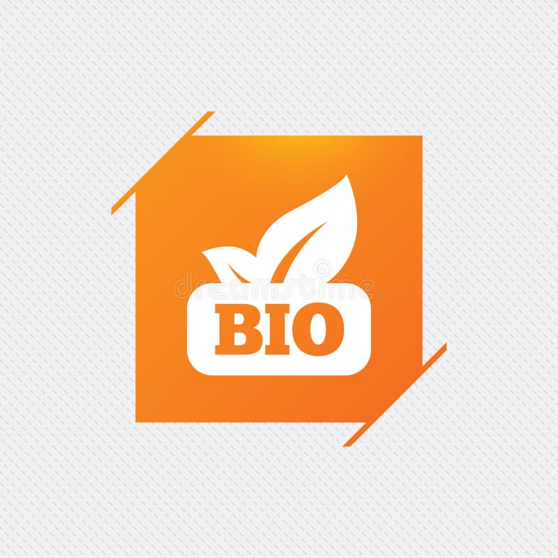 Bio Product Sign Icon. Leaf Symbol Stock Vector - Illustration of ...