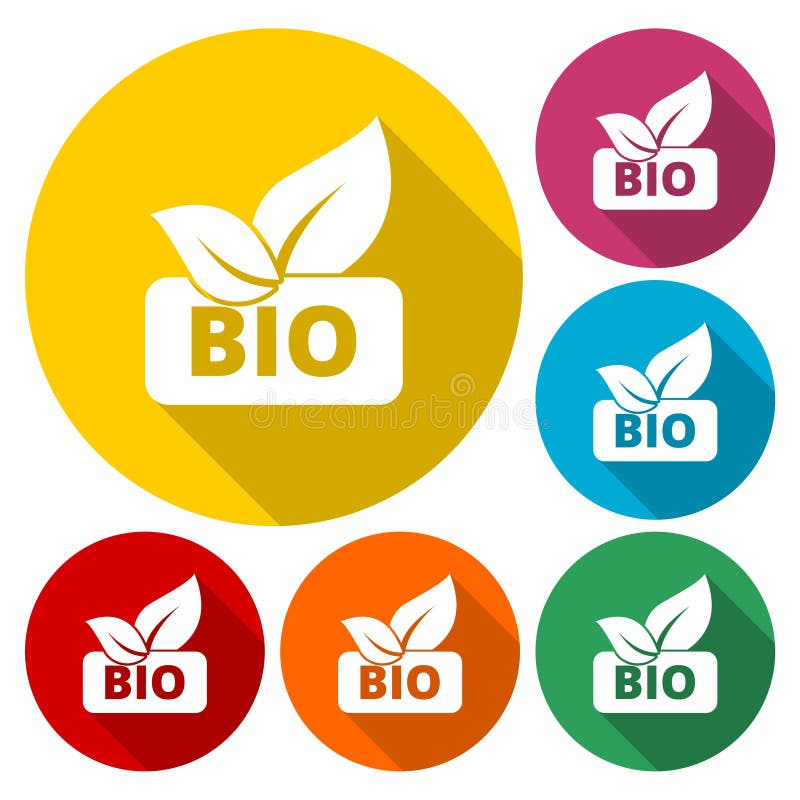 Bio Product Sign Icon. Leaf Symbol Stock Vector - Illustration of ...