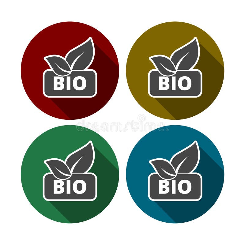 Bio Product Sign Icon. Leaf Symbol Stock Vector - Illustration of ...
