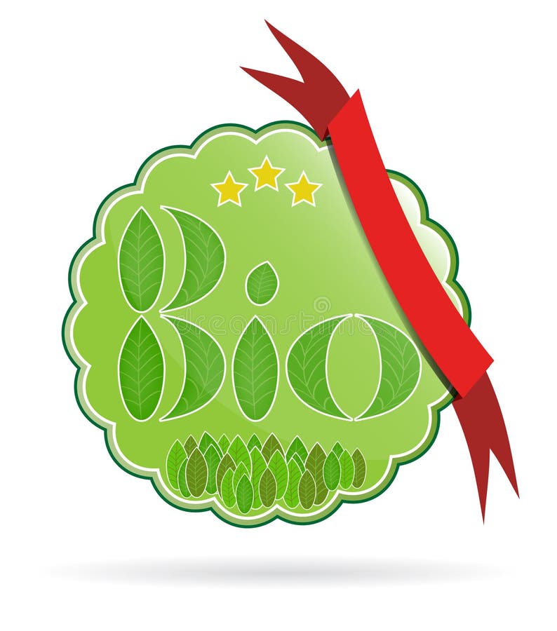 Bio sign stock vector. Illustration of label, earth, background - 53547422