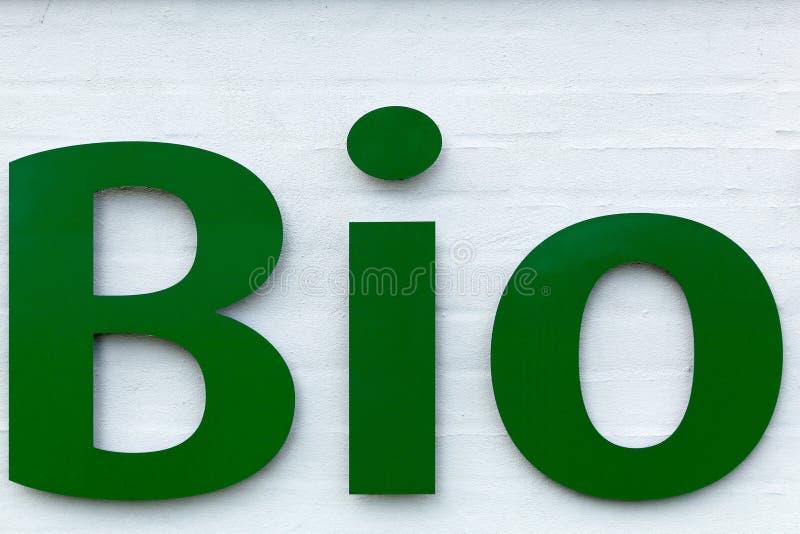 Bio sign on a wall stock image. Image of signage, lifestyle - 234061051