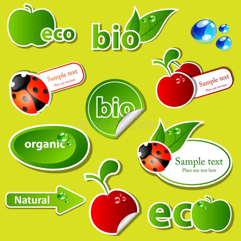 Different Bio Sticker Patterns Stock Illustrations – 5 Different Bio ...