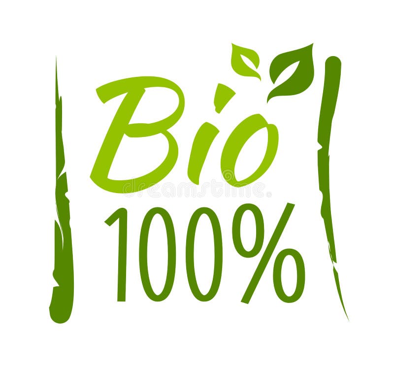 Bio sticker stock vector. Illustration of environment - 8412320