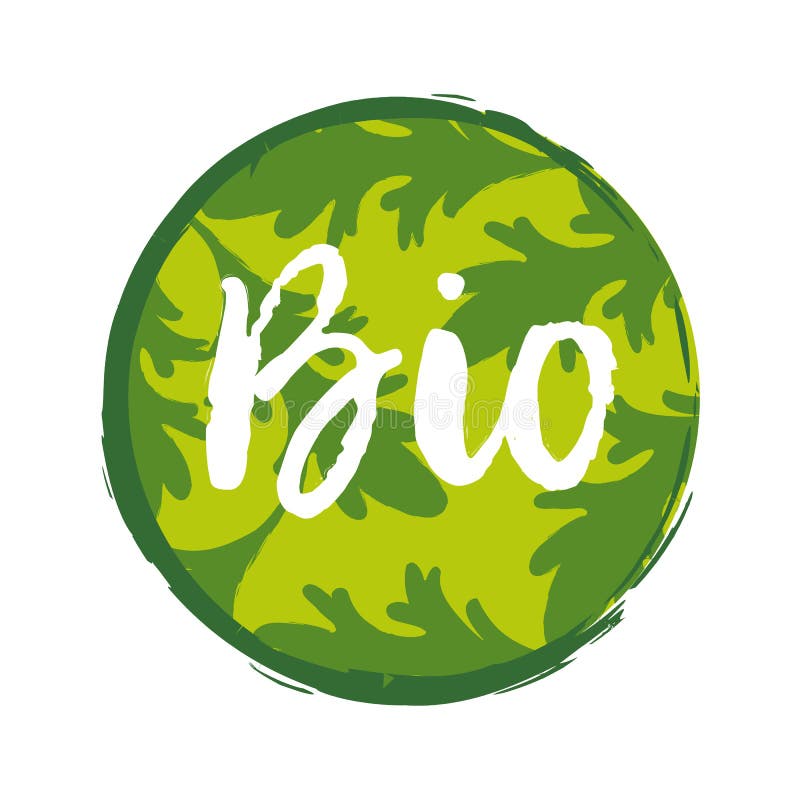 Bio Sticker, Vector Illustration Stock Vector - Illustration of element ...