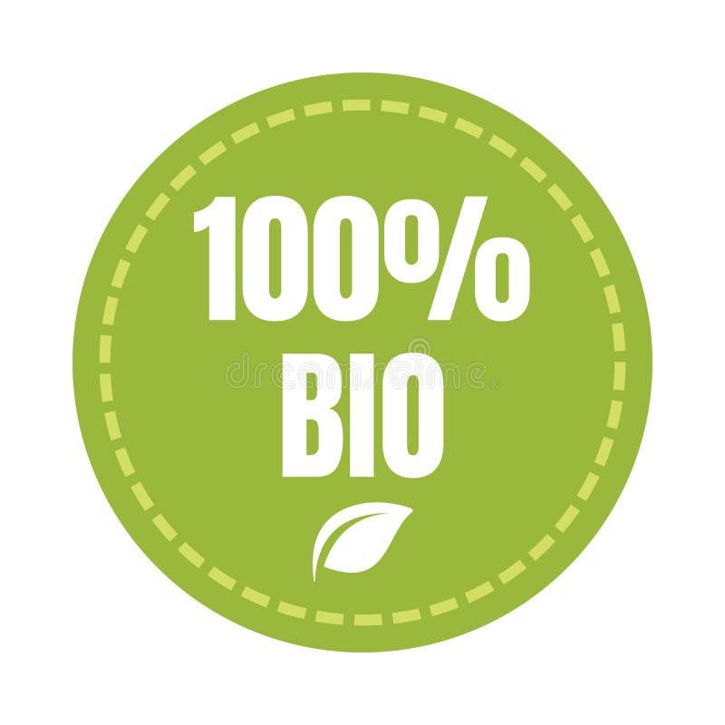 100 bio symbol icon stock illustration. Illustration of certification ...