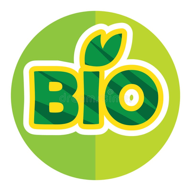 Bio Symbol. Vector Illustration Decorative Design Stock Vector ...