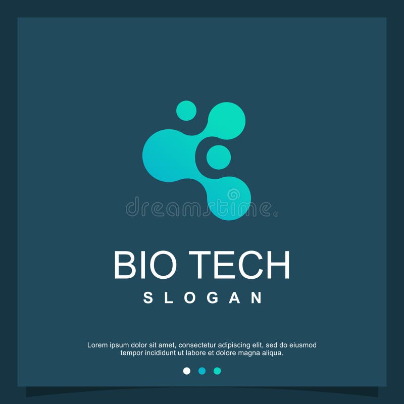 Bio Tech Logo with Circle Style Premium Vector Stock Vector ...