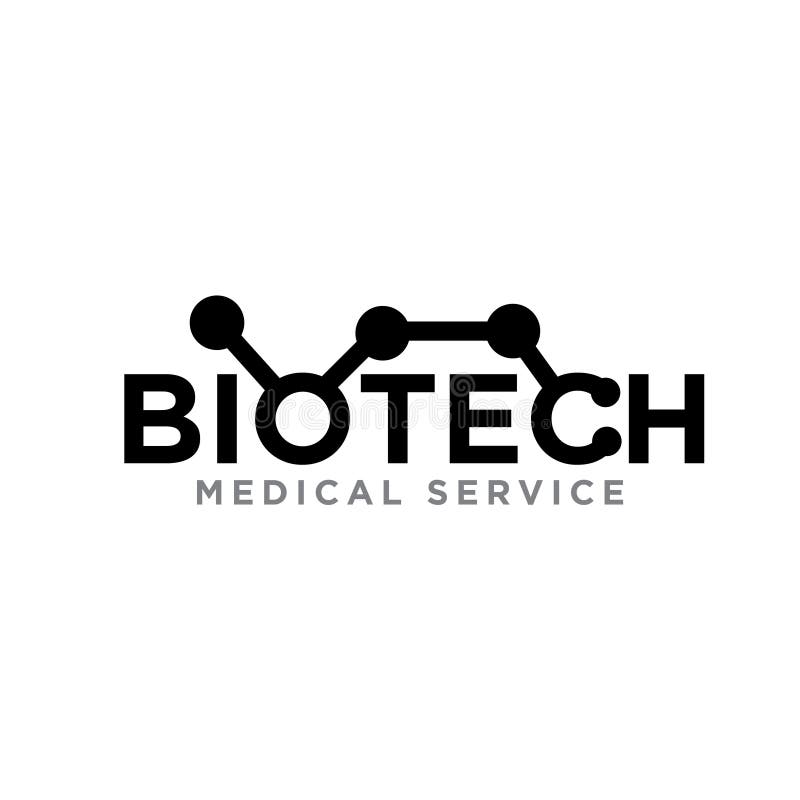 Bio Tech Molecule Logo Designs for Dna Medical Service Stock Vector ...