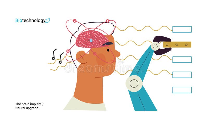 Bio Technology Flat Vector Illustration Stock Vector - Illustration of ...