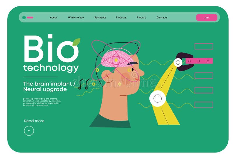 Bio Technology Flat Vector Illustration Stock Illustration ...