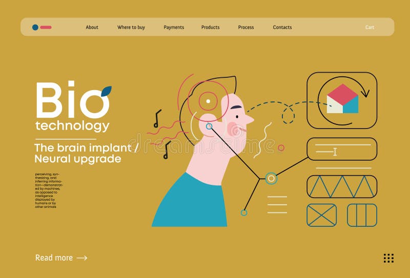 Bio Technology Flat Vector Illustration Stock Illustration ...