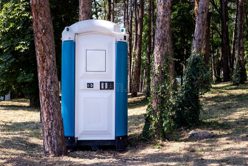 Bio toilet in the park stock image. Image of chemical - 280324565