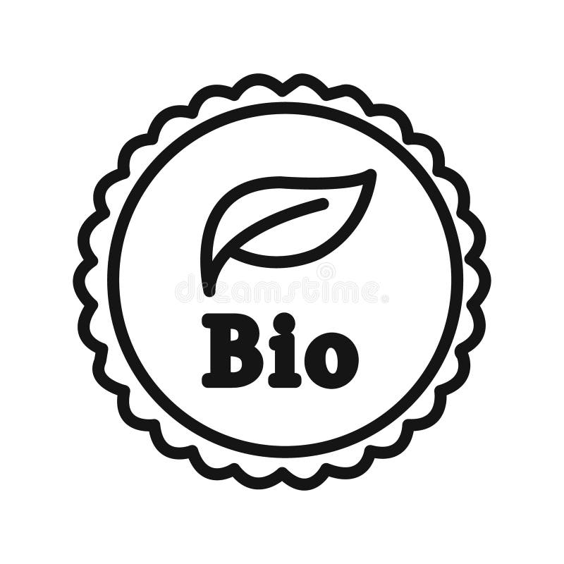 Bio Vector Icon Linear Graphics Set Vector Stock Vector - Illustration ...