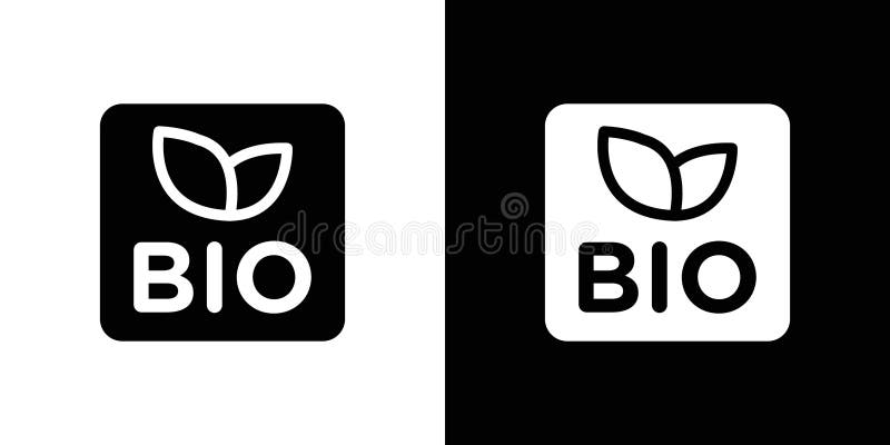 Bio Vector Icon Logo Set Vector Stock Vector - Illustration of organic ...