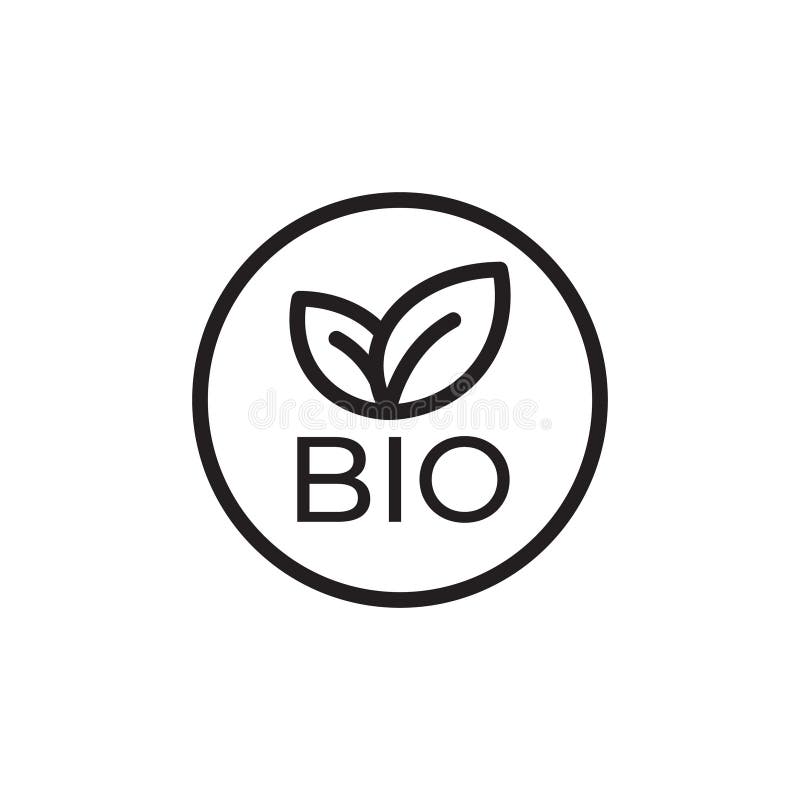 Bio Vector Icon Outline Vector for Web Ui Stock Vector - Illustration ...