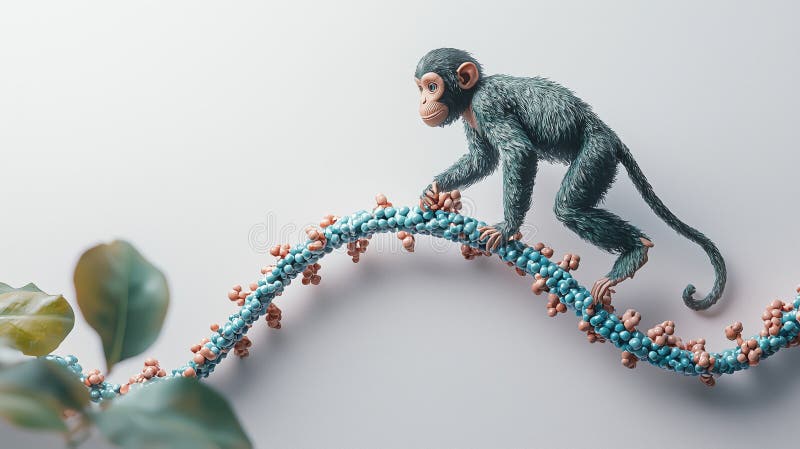 Bio Walkway Primate Design stock illustration. Illustration of double ...