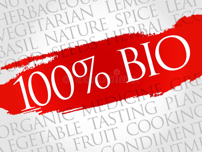 100 BIO word cloud stock illustration. Illustration of clean - 198910473