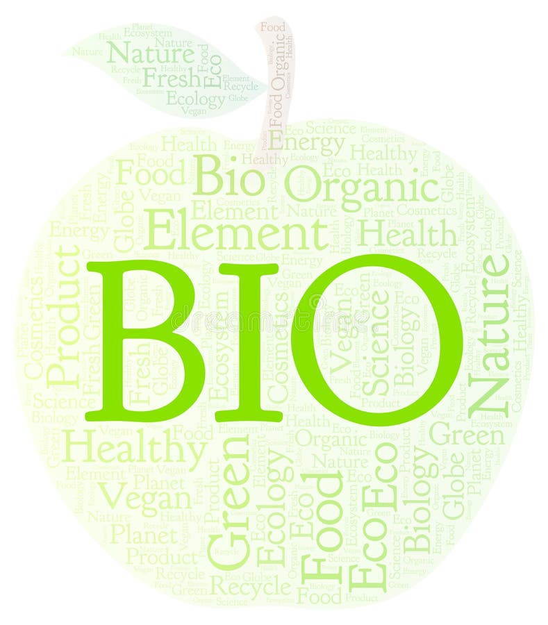 Bio word cloud. stock illustration. Illustration of healthy - 127878578