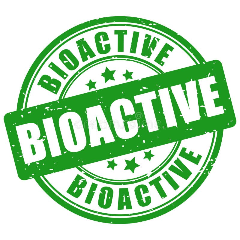 Bioactive green stamp stock vector. Illustration of abstract - 260176191